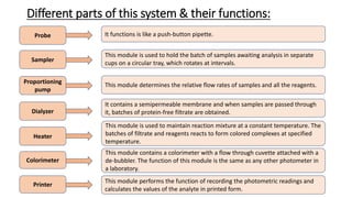 Automation in Biochemistry (Autoanalyzers) | PPTX