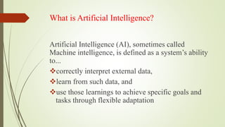 Automation and Artificial Intelligence | PPTX