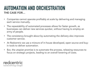 Using Automation and Orchestration in IT service provision | PPT