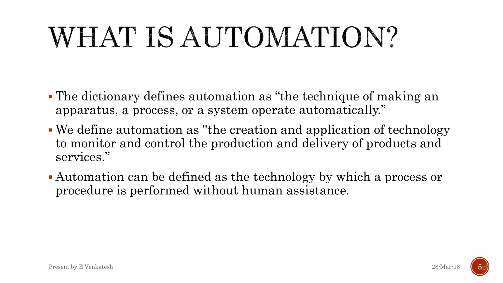 Automation and robotics in agriculture | PPTX