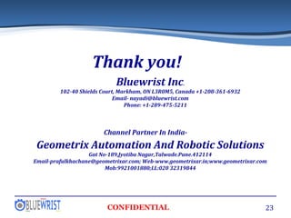 Automation And Robotic Solutions By Geometrix Automation & Robotic Solutions,Maharashtra | PPT