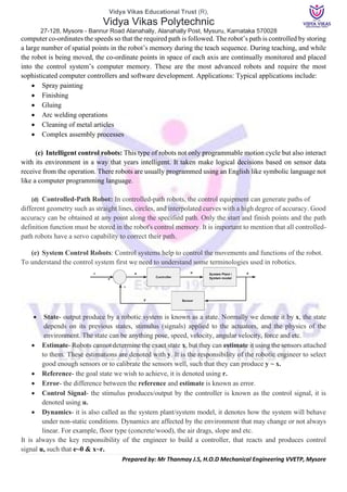 Automation and Robotics Week 08 Theory Notes 20ME51I.pdf | Robotics ...