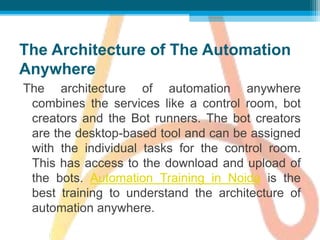 Automation Anywhere Training in Noida | PPT