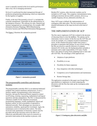Automation Contingency Plan For Continuity Of Plant Operation | PDF