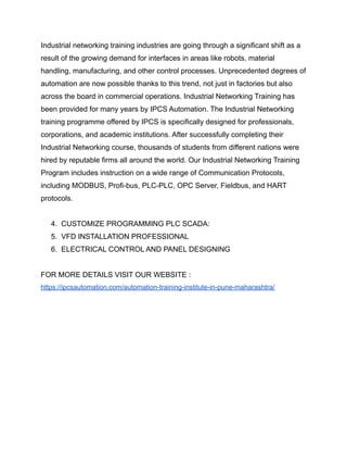 AUTOMATION COURSE IN PUNE | PDF