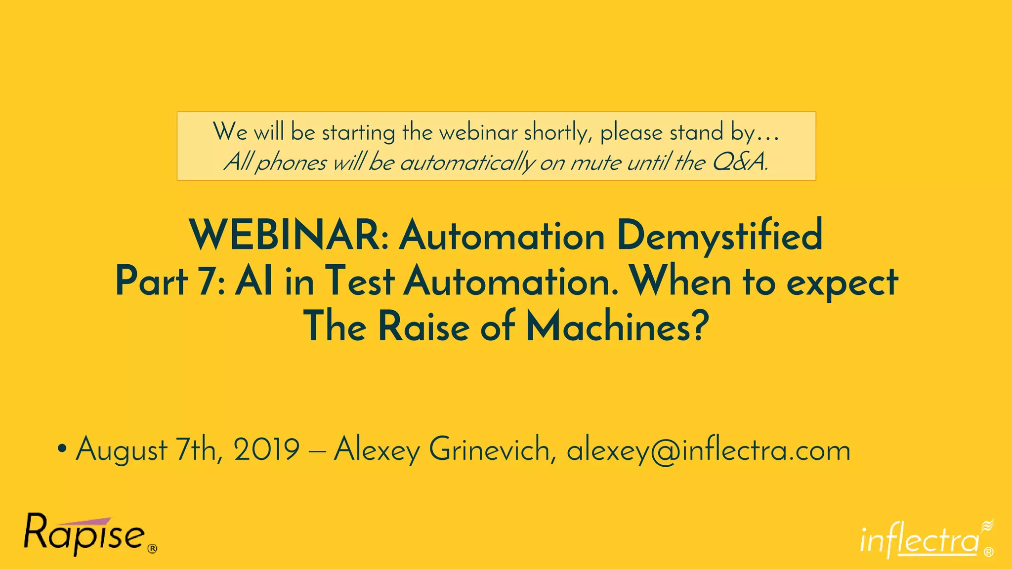 AI in Test Automation | PPT