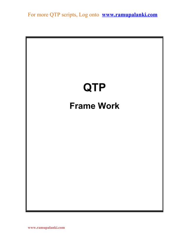 Automationframework 101229063140 Phpapp02 Pdf