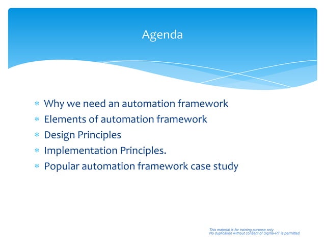 Automation framework design and implementation | PPT | Programming ...