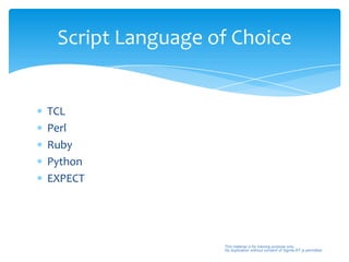 Automation framework design and implementation | PPT