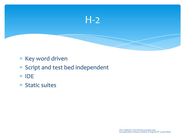 Automation framework design and implementation | PPT | Programming Languages | Computing