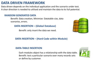Automation Framework Presentation | PPTX