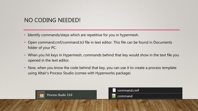 Automation In Hypermesh Pptx Computer Software And Applications
