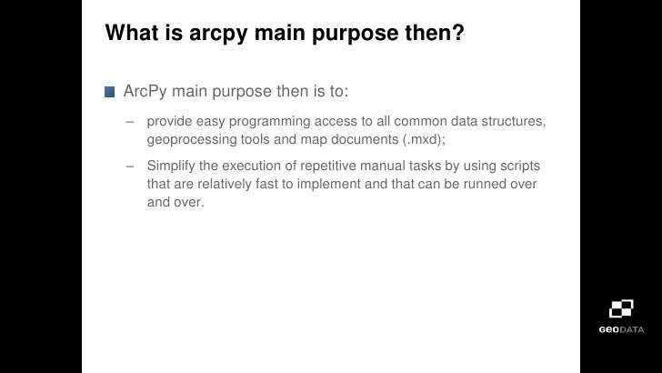 Automation In Arcgis Using Arcpy