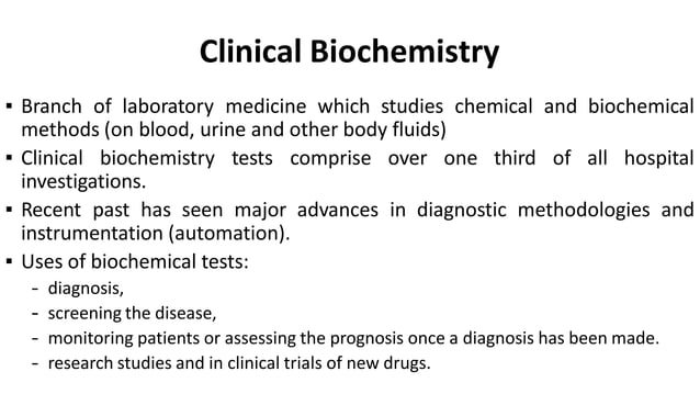 Automation in Clinical Biochemistry.pptx | Chemistry | Science