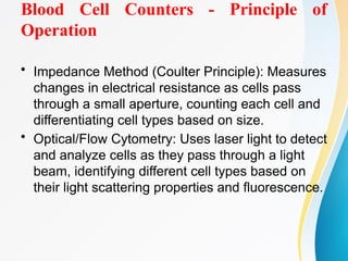 Basic Concept of Automation in Hematology pptx | PPTX