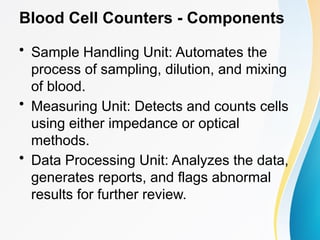 Basic Concept of Automation in Hematology pptx | PPTX