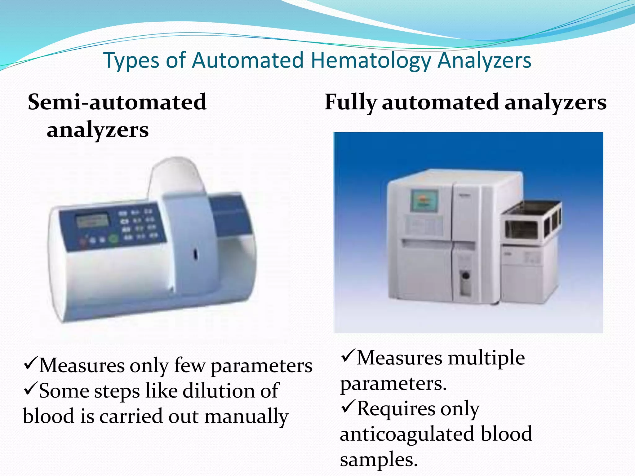 Automation in hematology part 1 | PPTX