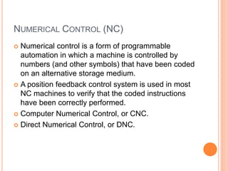 Automation in machining operations | PPTX