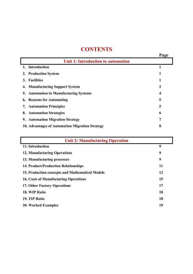 Automation in manufacturing five unit vtu, mechanical engineering notes ...