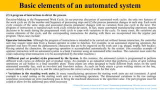 Automation in Manufacturing (Unit-2) by Varun Pratap Singh | PDF