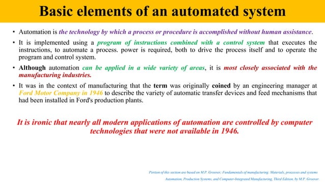Automation in Manufacturing (Unit-2) by Varun Pratap Singh | PDF | Computing | Technology ...