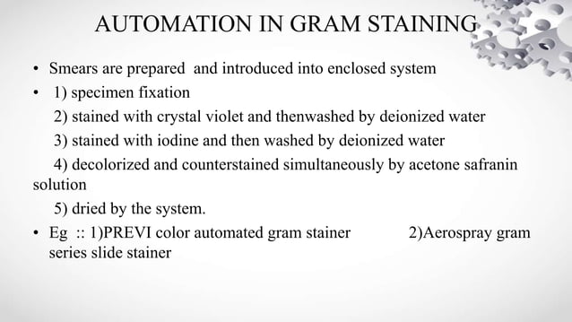 AUTOMATION IN MICROBIOLOGY | PPTX | Chemistry | Science