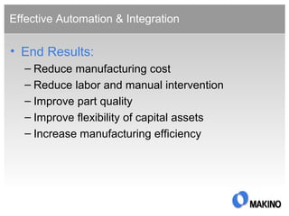 Machining Automation and Integration to the Max | PPT | Operating ...