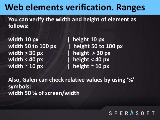 Automated layout testing using Galen Framework Automated layout testing using Galen Framework