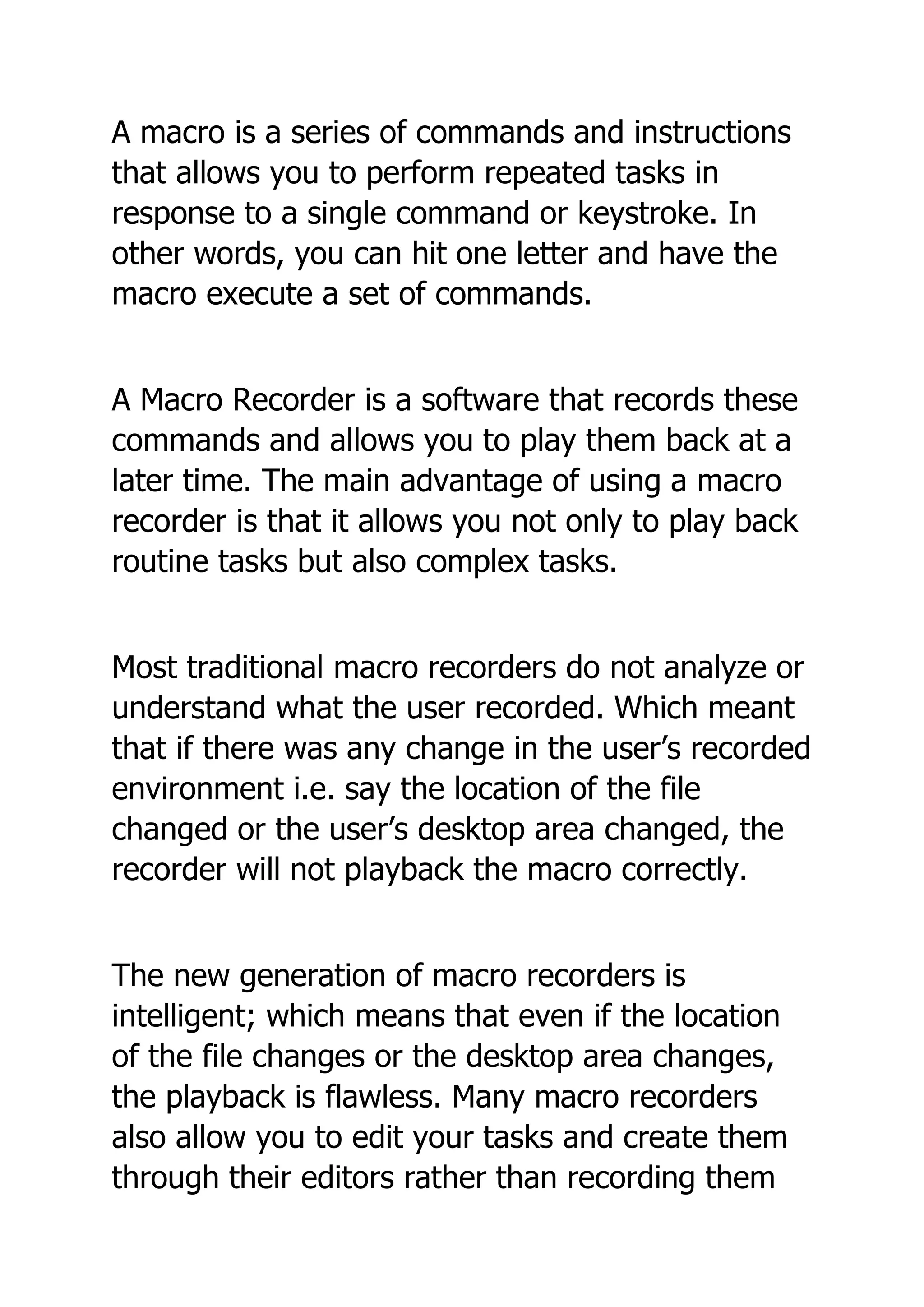 Automation macro recorder_ a_task_automation_tool | PDF Automation macro recorder_ a_task_automation_tool | PDF