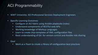 Programmability and Automation in Data Center Networks: A talk on Hot Air Balloons, Camels and ...