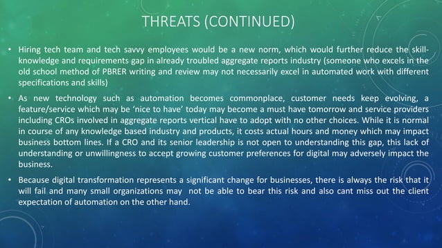Automation of aggregate reports_SWOT analysis_Aditi_14Feb2023.pdf