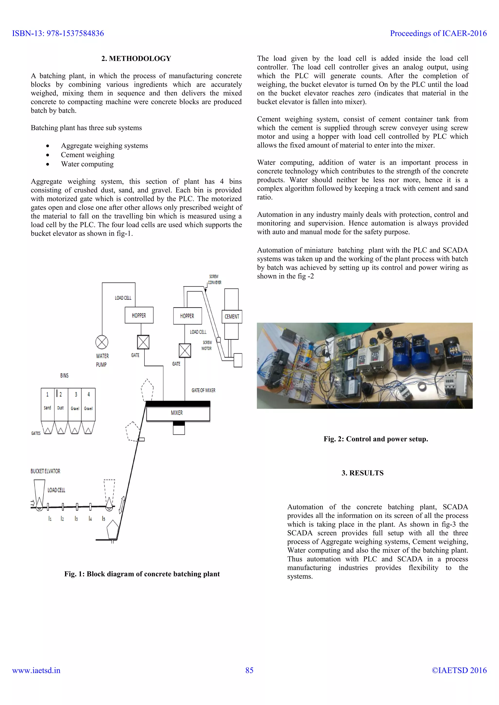 iaetsd Automation of batching plant using plc and scada | PDF
