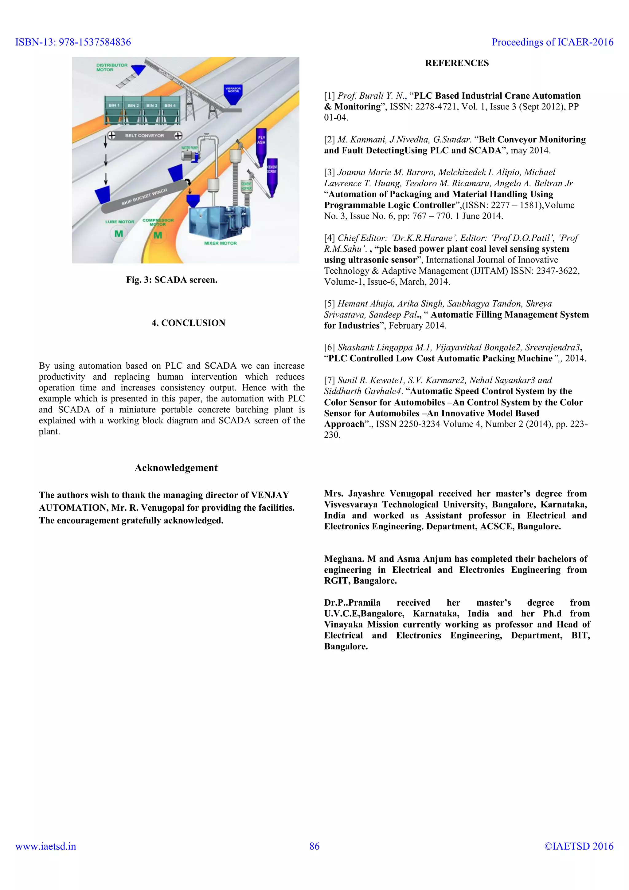 Iaetsd Automation Of Batching Plant Using Plc And Scada Pdf