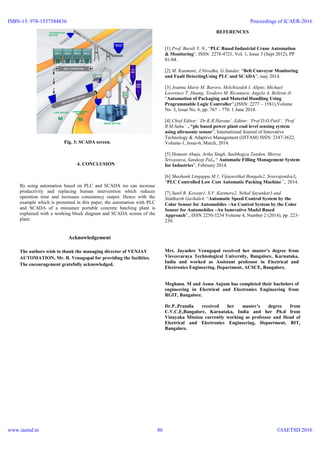 iaetsd Automation of batching plant using plc and scada | PDF