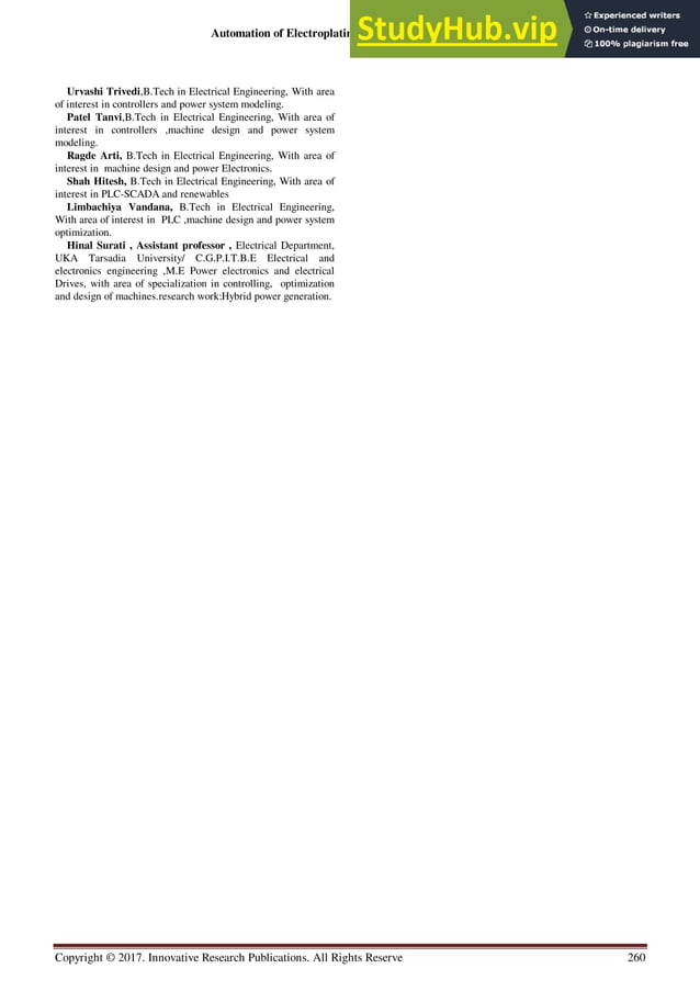 Automation Of Electroplating Technique Using P.L.C | PDF | Jewelry Making | Arts and Crafts