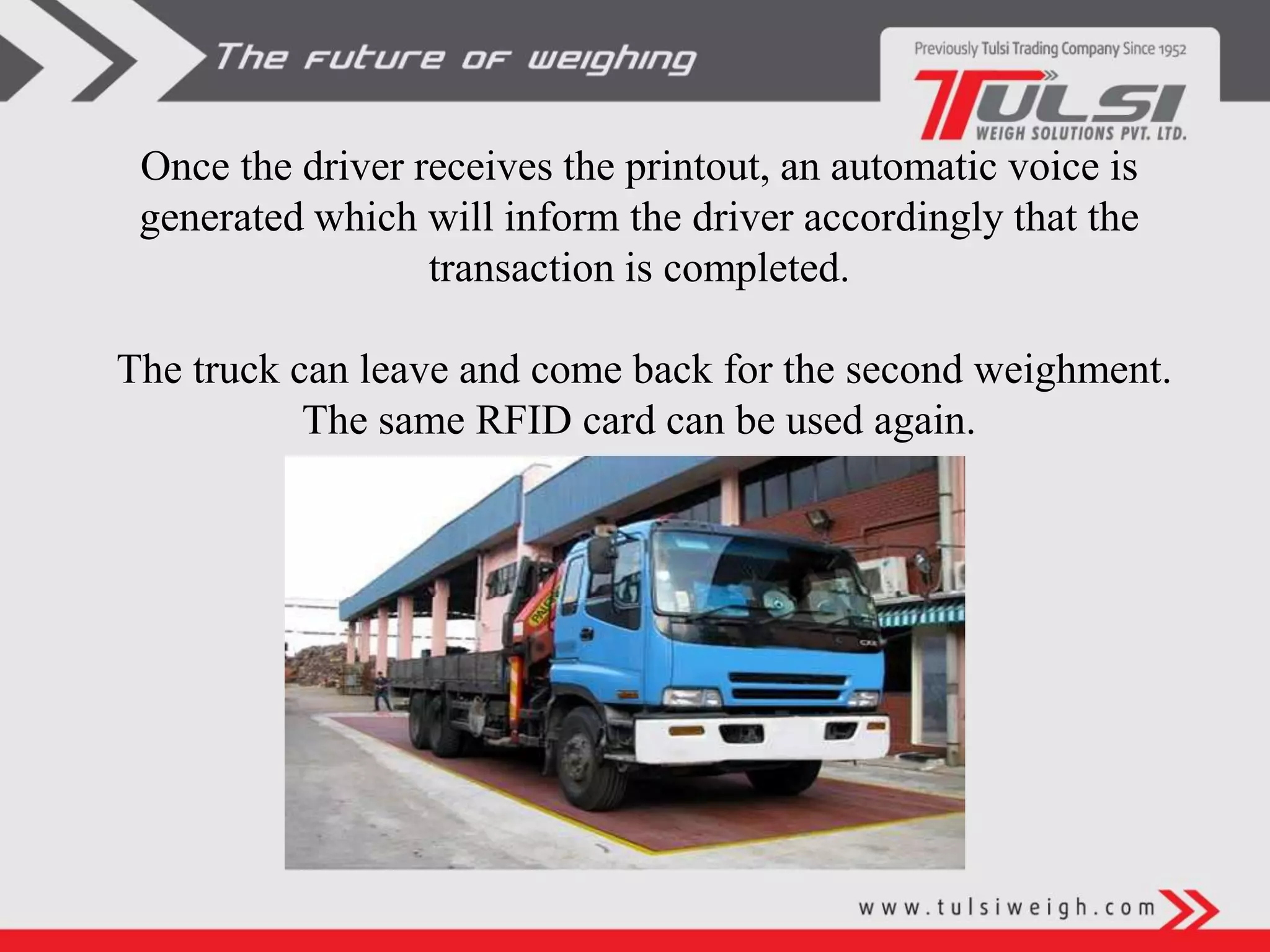 Automation of weighbridge | PPTX
