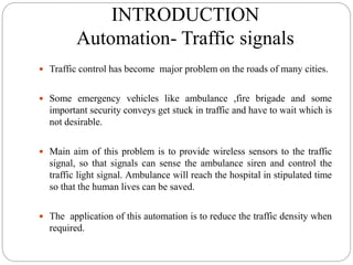 Automation on Traffic Signals | PPTX