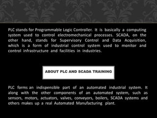 PLC and SCADA Training | PPT