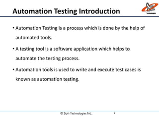 Automation Testing | PPT