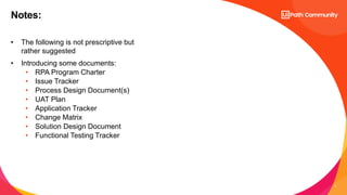 Automation Project Management and Operating Model 1: The Automation Implementation Methodology | PPT