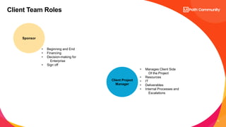 Automation Project Management and Operating Model 2: The Roles and ...