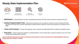 Automation Project Management and Operating Model 4: Moving the AOM to ...