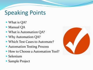 Automation qa | PPT