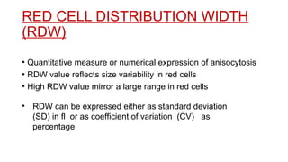 AUTOMATION,Red Blood Cell INDICES presentation.pptx