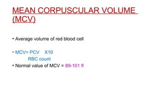 AUTOMATION,Red Blood Cell INDICES presentation.pptx