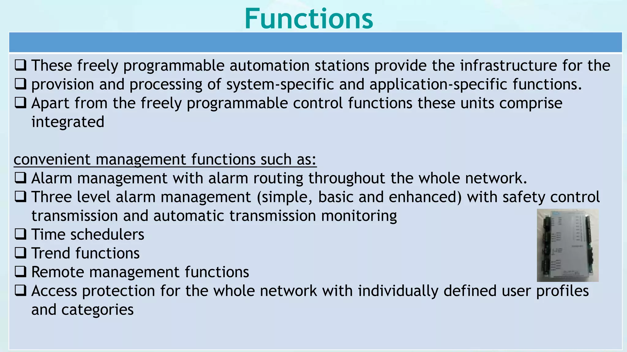 Siemens Automation Station Compact Model PXC52 | PPTX