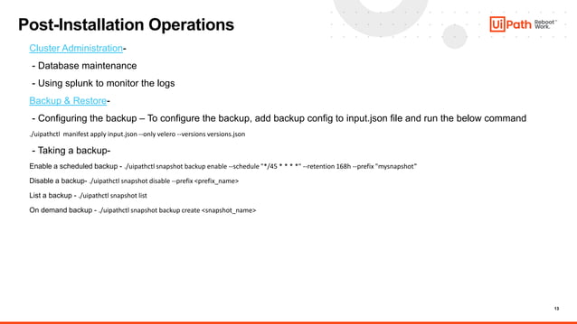 UiPath Automation Suite deployment and support | PDF