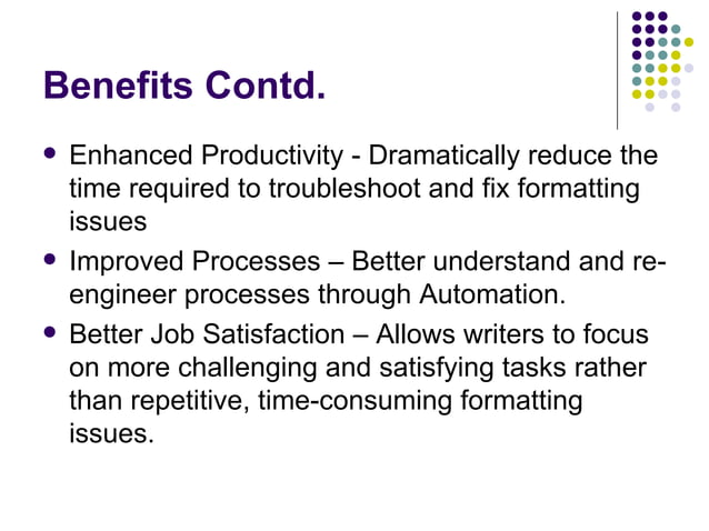 Automation Techniques In Documentation | PPT