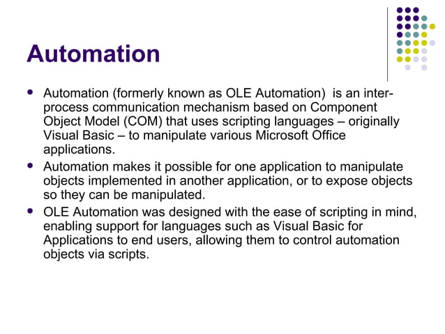 Automation Techniques In Documentation | PPT