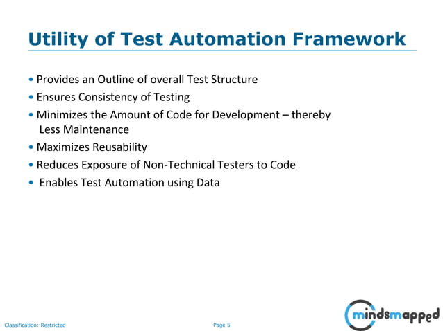 Automation Test Framework | PPT